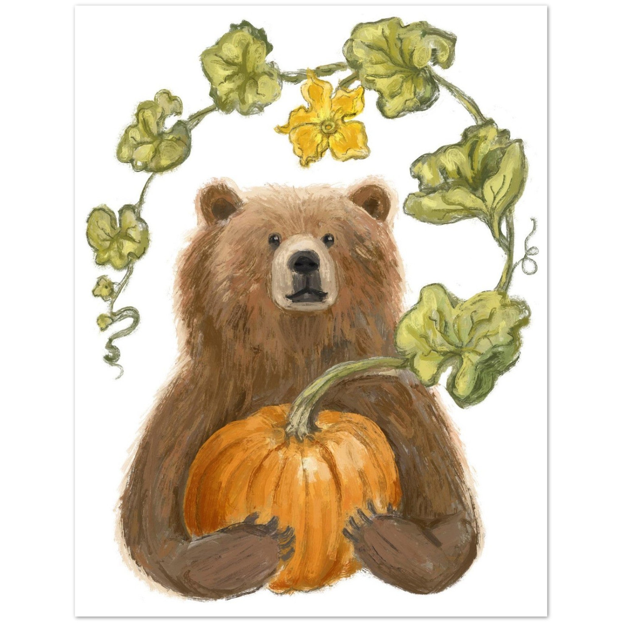 Bear's Pumpkin 10 Greeting cards – Ingrid Press